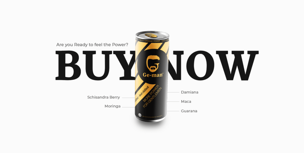 Ge-man Energydrink | macht dich fit, stark und männlich